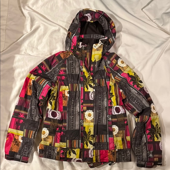 Oxbow | Jackets & Coats | Oxbow Patchwork Hooded Ski Coat Removable ...